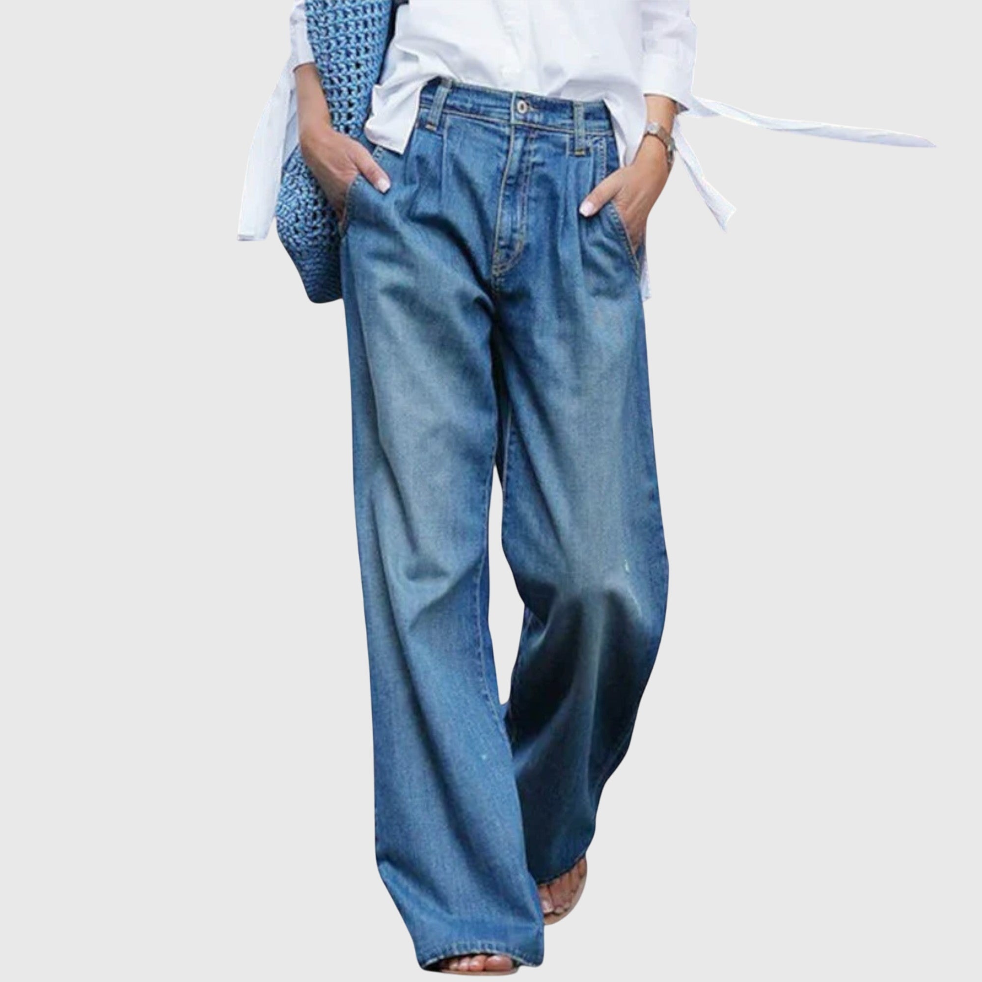 Avi | High-Quality Jeans with Wide Legs – Olivia & Rose